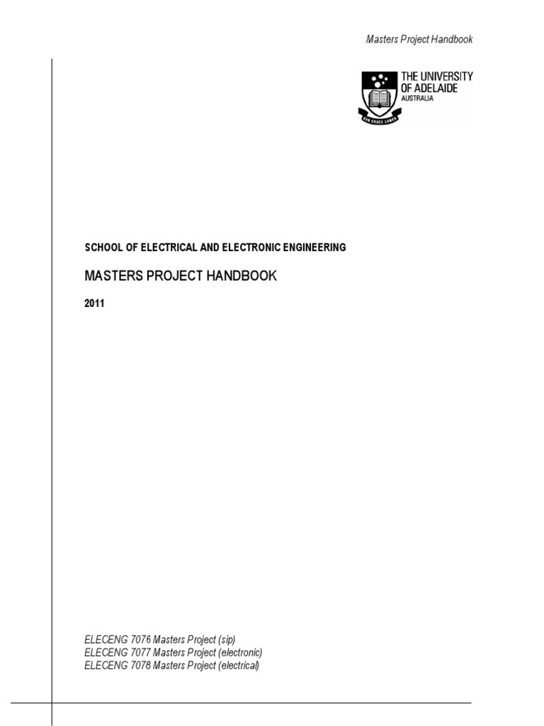 2011 Project Handbook | PDF | Page Layout | Laboratories