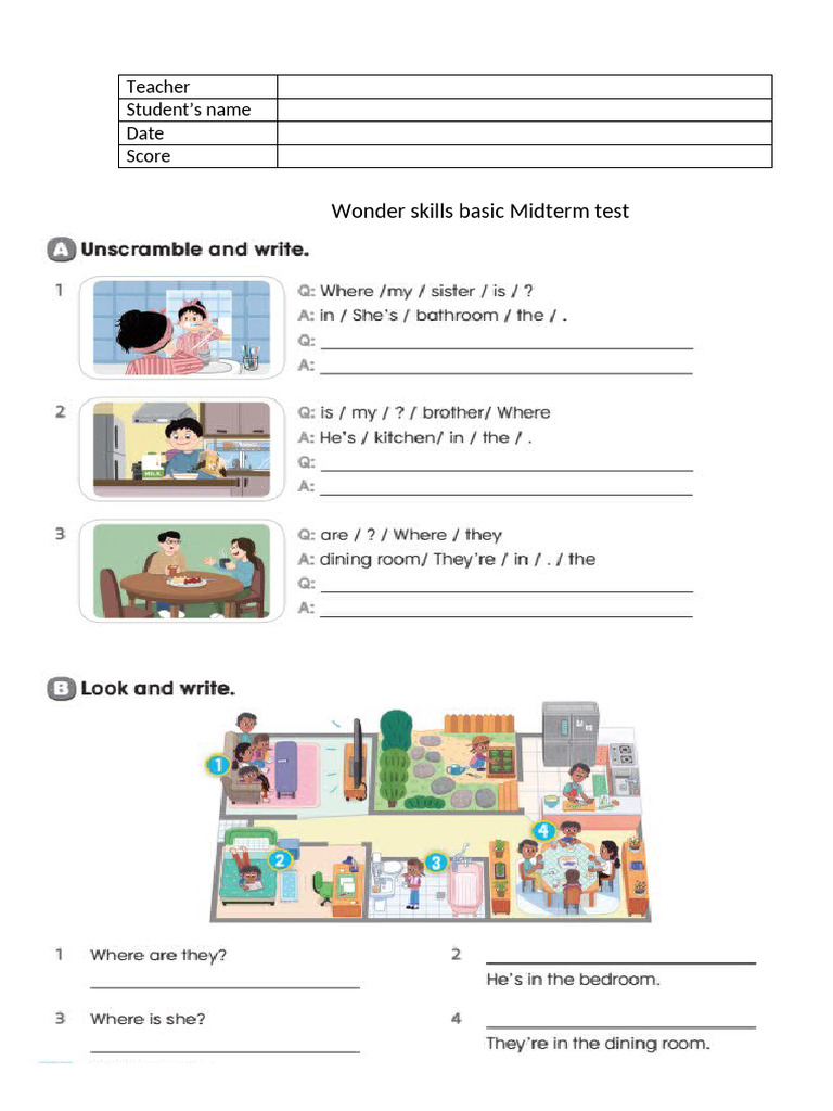 Wonder Skills Basic 1 Midterm | PDF
