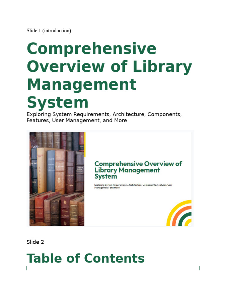 Library Management | PDF