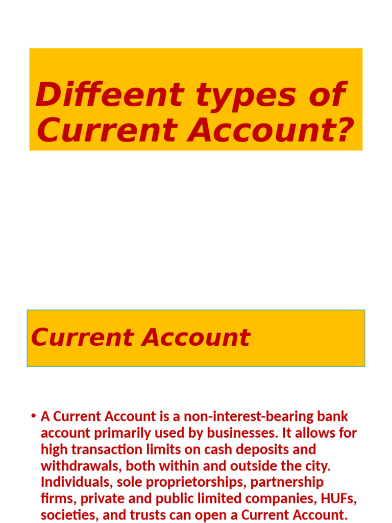 ICICI Current Accounts | PDF