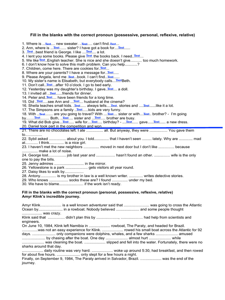 Mixed Pronouns | PDF