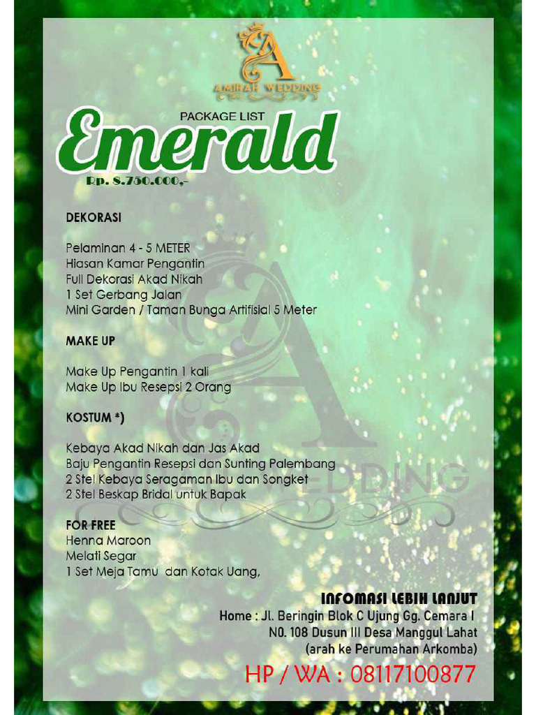 PL Amirah Wedding | PDF