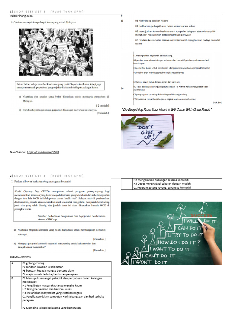 Skor Esei Set 3 | PDF