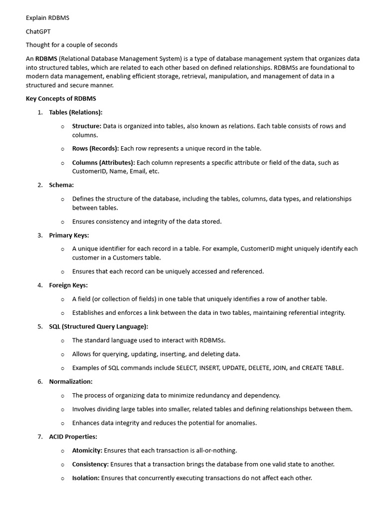 DBMS Unit 5 Sem Exam | PDF | Relational Database | Databases