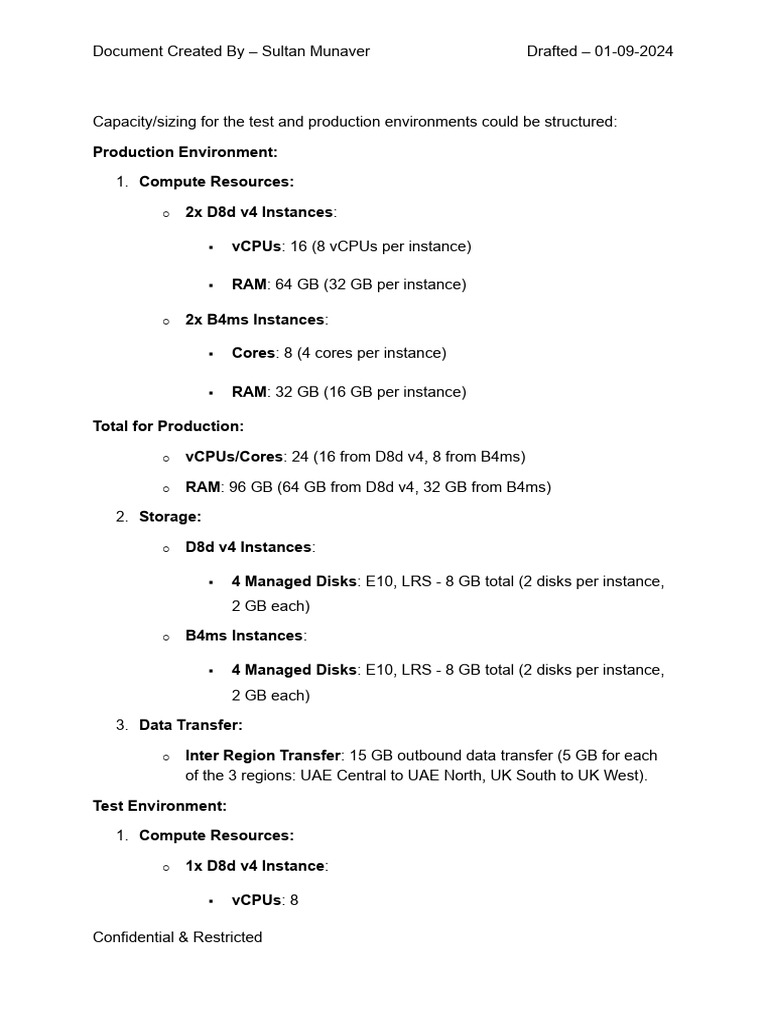 Capacity-Sizing-CPU-Perf.docx | PDF | Scalability | Random Access Memory