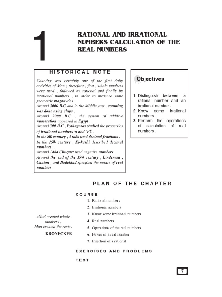 Real Numbers: Concepts and Exercises | PDF | Numbers | Real Number