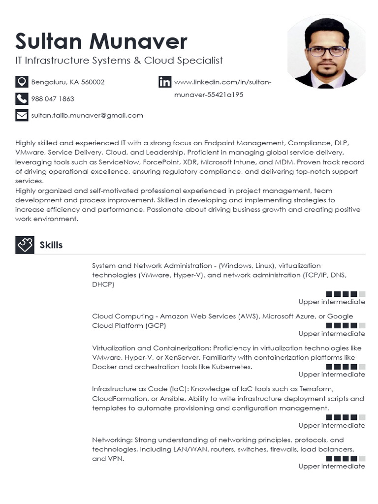 Sultan Munaver Resume (2) | PDF | Computer Network | Cloud Computing