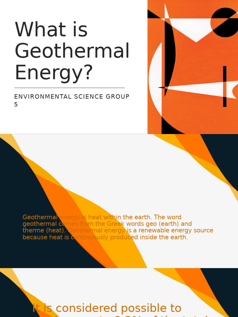 Geothermal Energy Facts & Impact | PDF