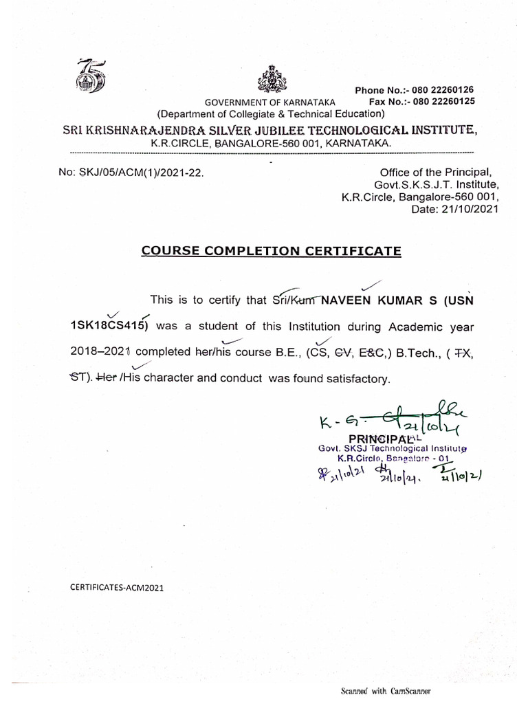 Course Completion Certi | PDF