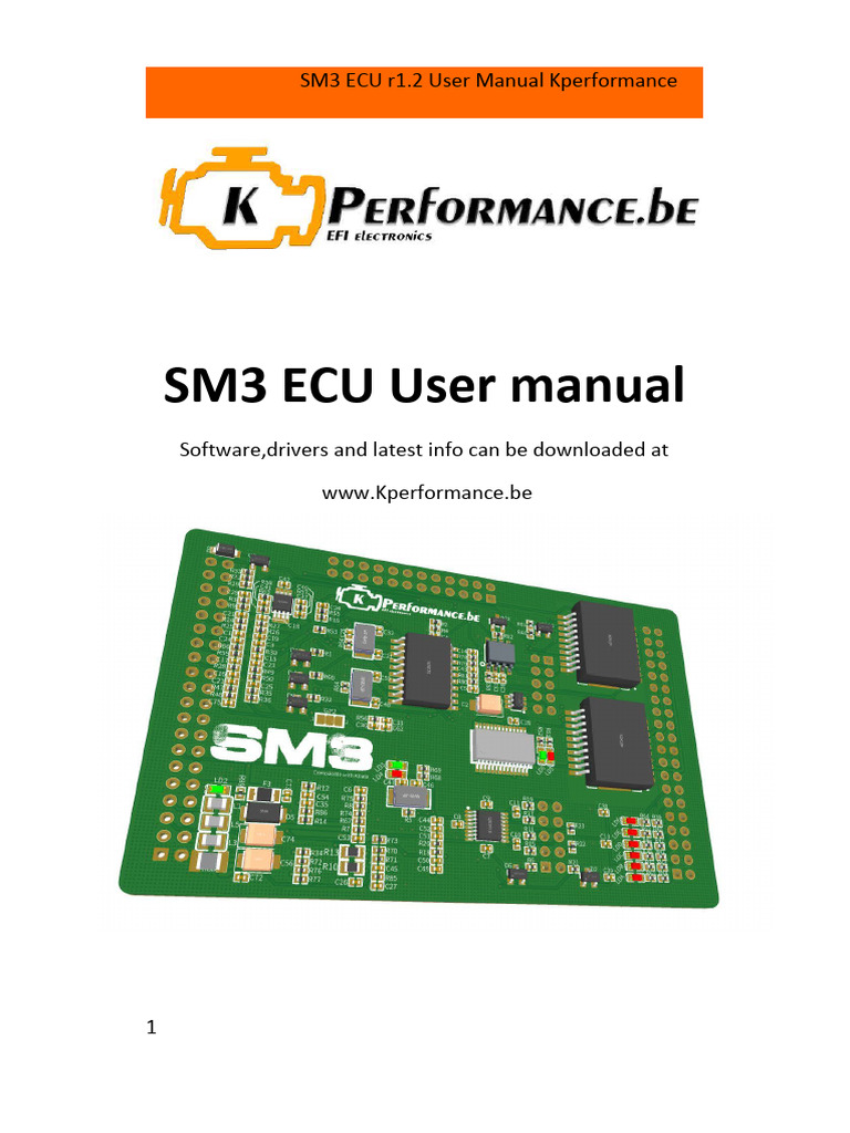 SM3 ECU User R1.2 Manual Kperformance | PDF | Inductor | Usb