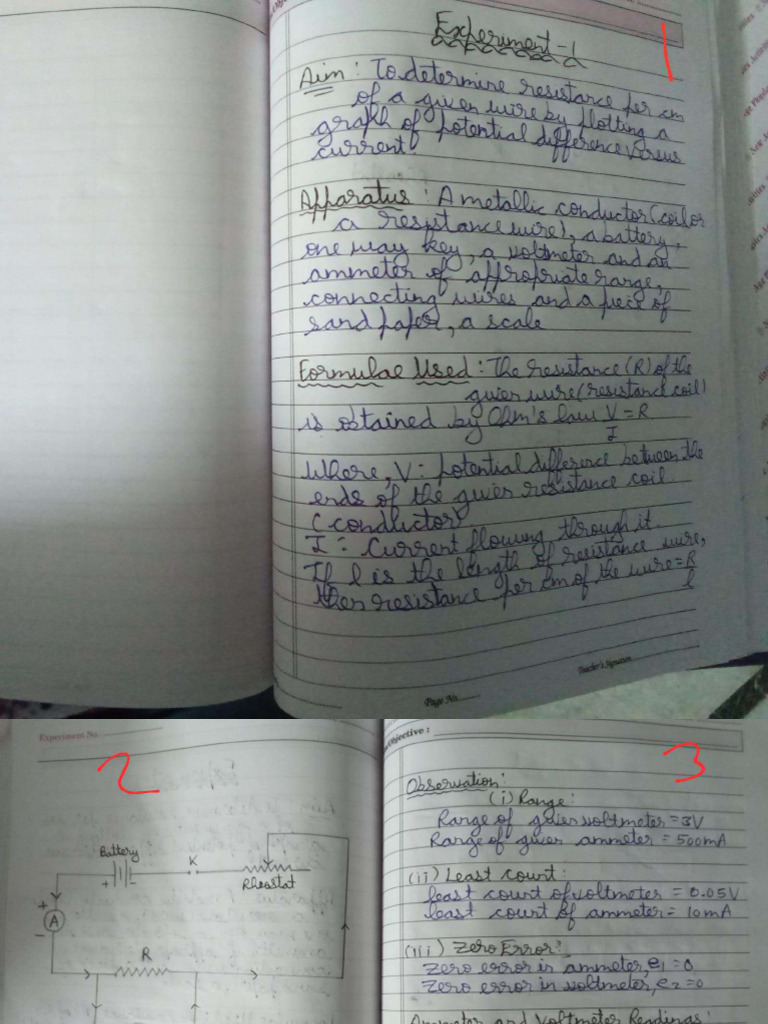 Physics Practical Class (XII) - A | PDF
