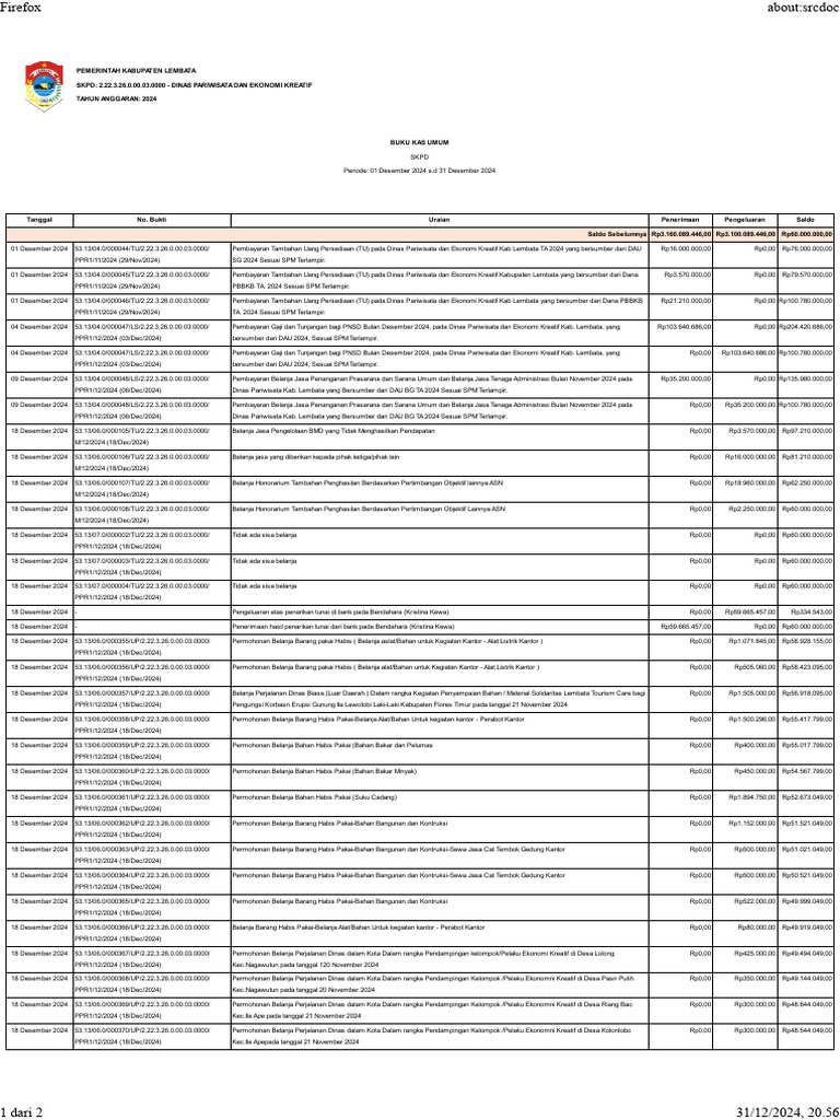 BKU DESEMBER 2024 | PDF