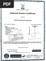 NSC Certificate Security Features | PDF | Student Assessment And ...