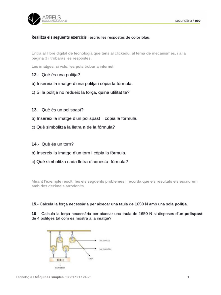 Exercici Exercicis 3 MQ Simples 2025 Per Fer Amg PC | PDF