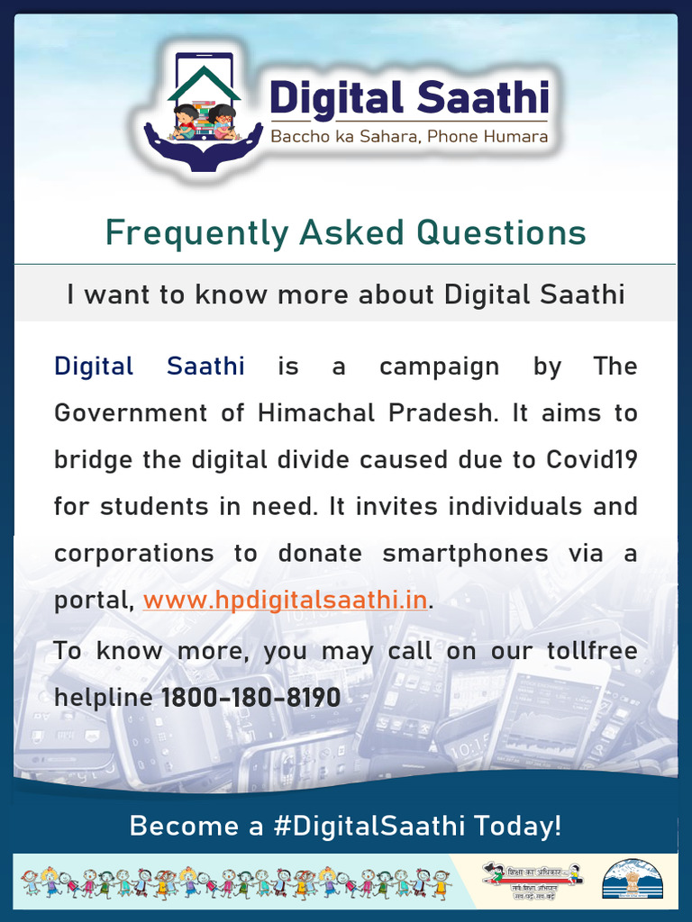 FAQs - Digital Saathi Program | PDF