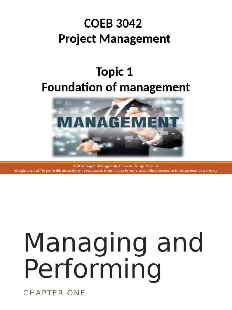 Topic 1 | PDF | Strategic Management | Project Management