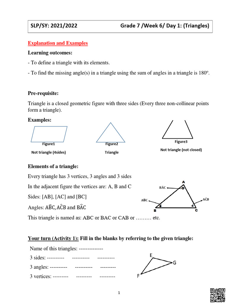 SY21 22 SLP - Gr7 W6 D1 Math Explanation | PDF
