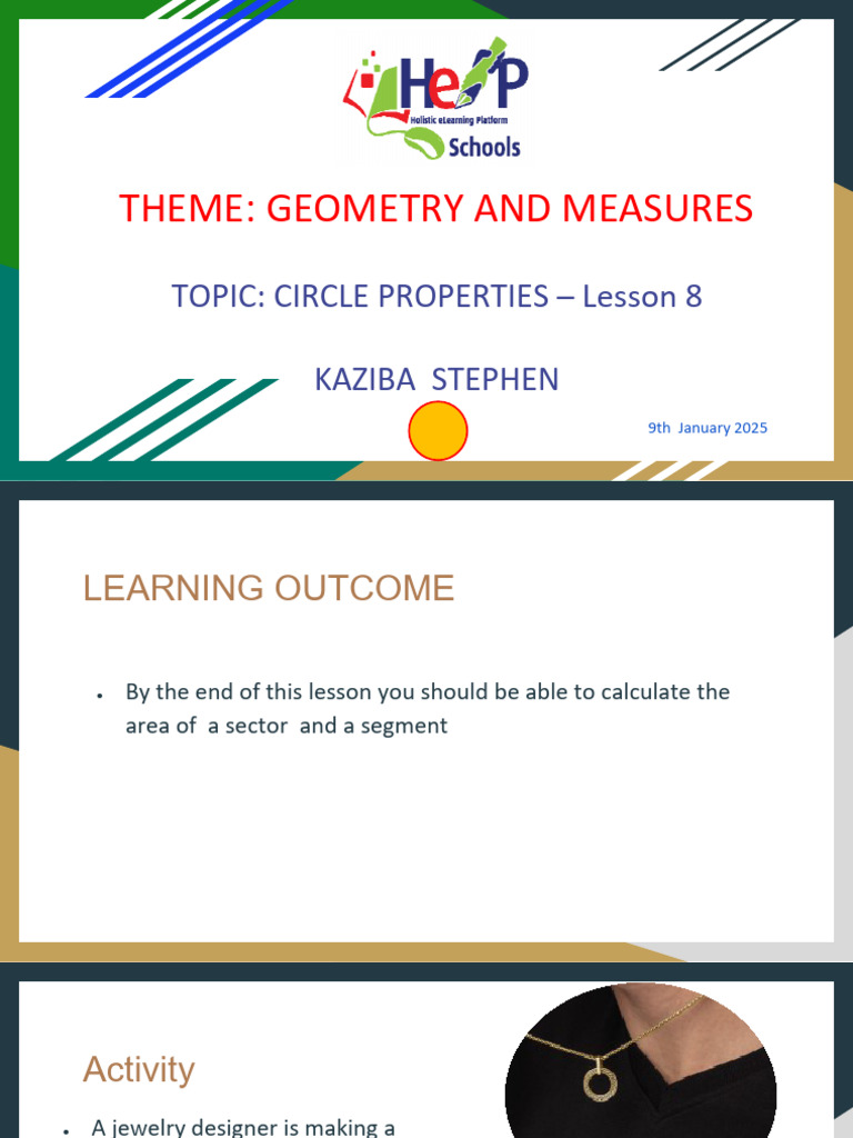 Circle Theorem - Lesson 8 | PDF