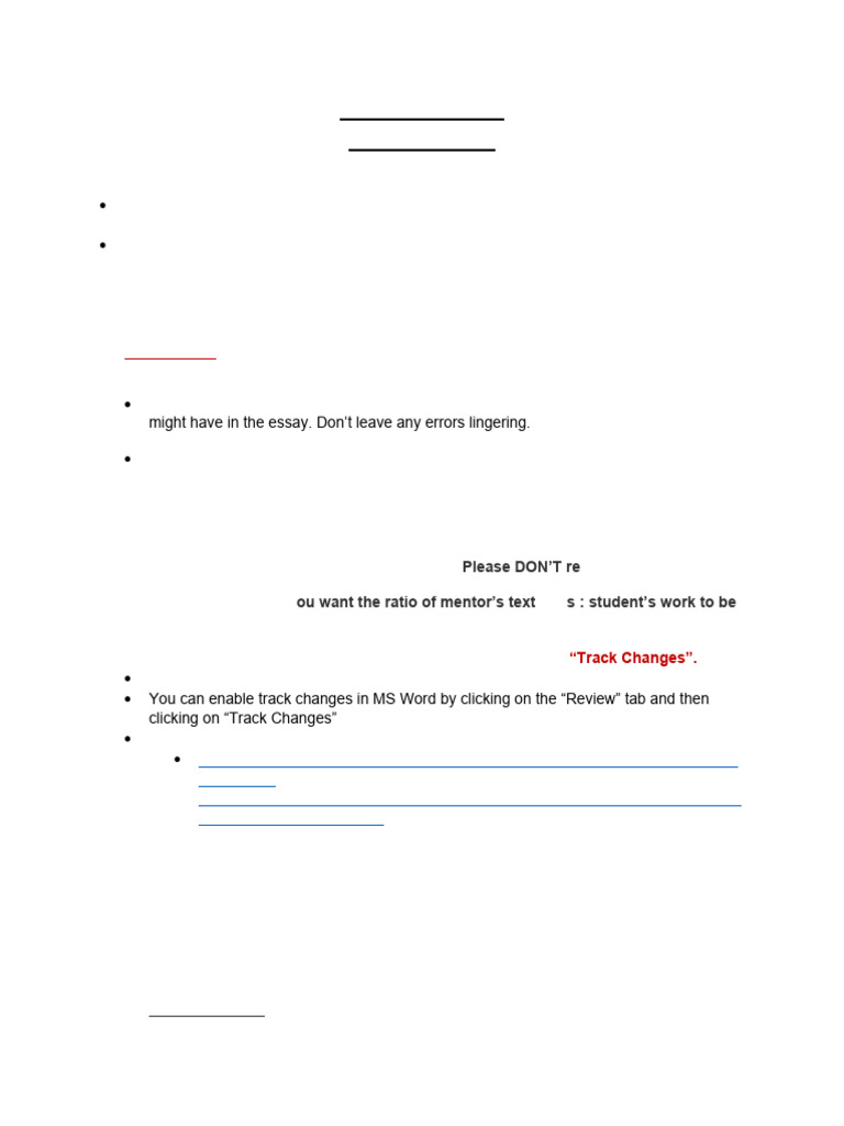 Essay Polish Checklist | PDF | Microsoft Word | Paragraph