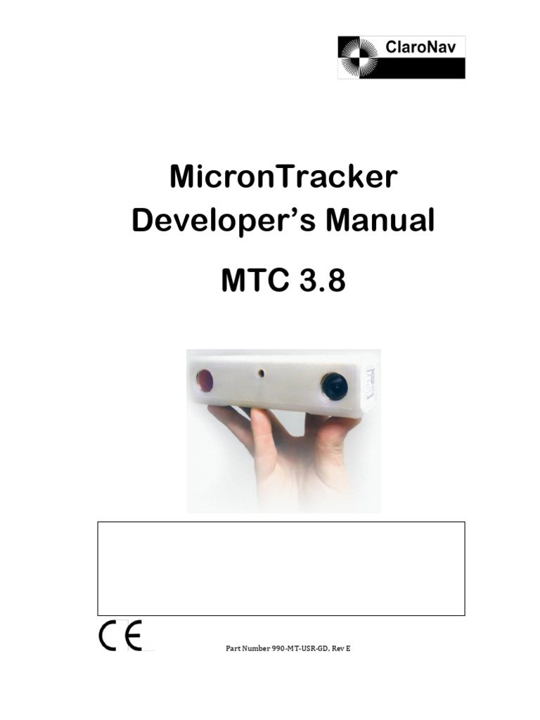 MicronTracker Developer Manual | PDF | Installation (Computer Programs ...