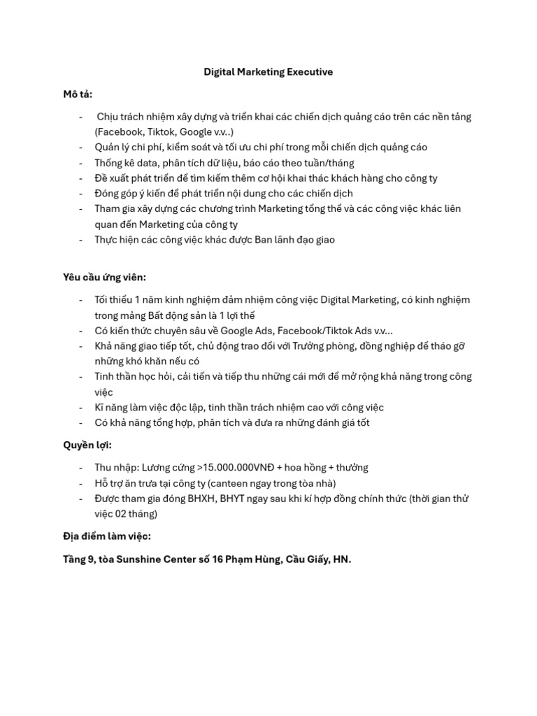 Digital Marketing JD | PDF