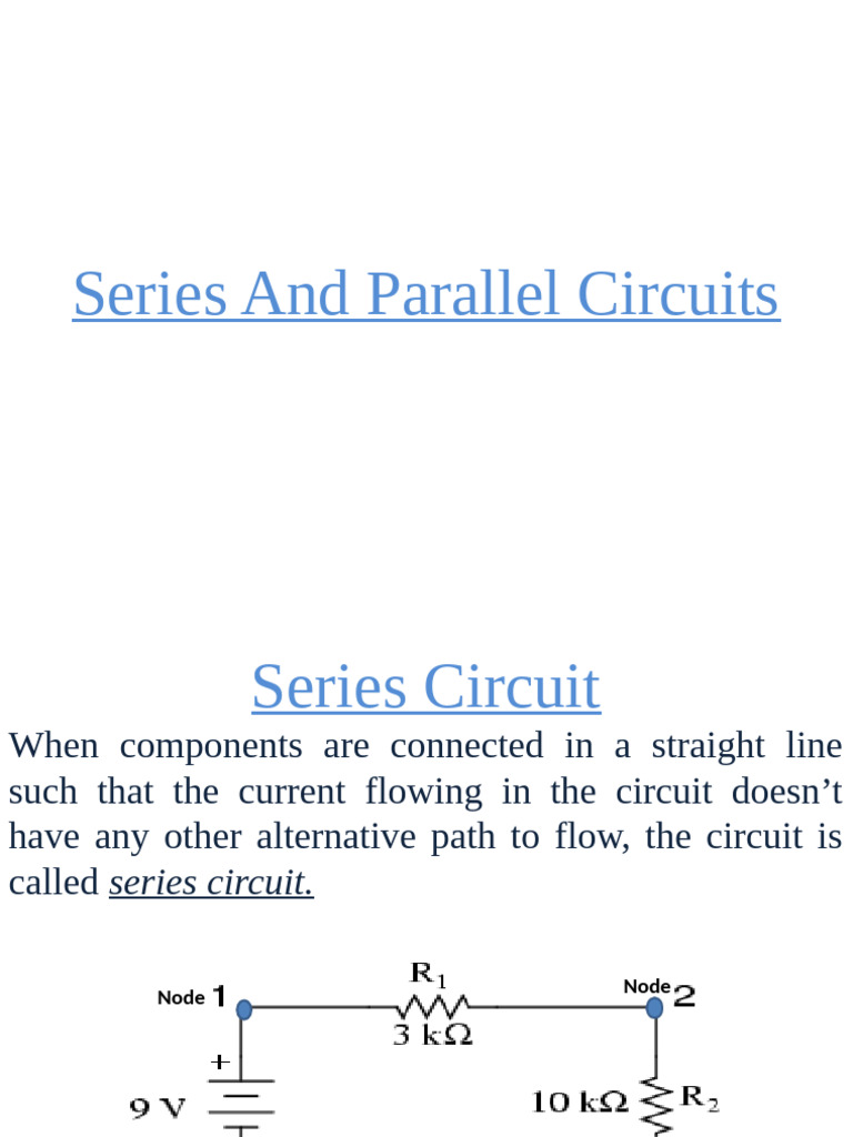 Lecture 2 (Series Parallel Circuit) | PDF | Series And Parallel ...