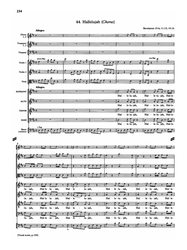 GRADE Hallelujah - Messiah, HWV 56 (Handel, G. F.) | PDF