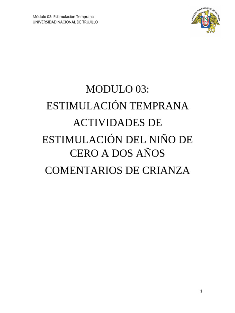 Comentarios de Crianza Modulo 03 | PDF | Sonido
