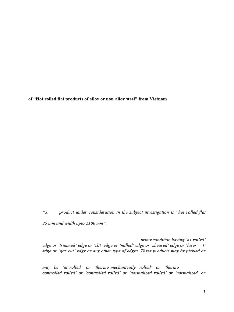 HRC - PCN Notice - 19-11-2024 | PDF | Rolling (Metalworking) | Building Materials