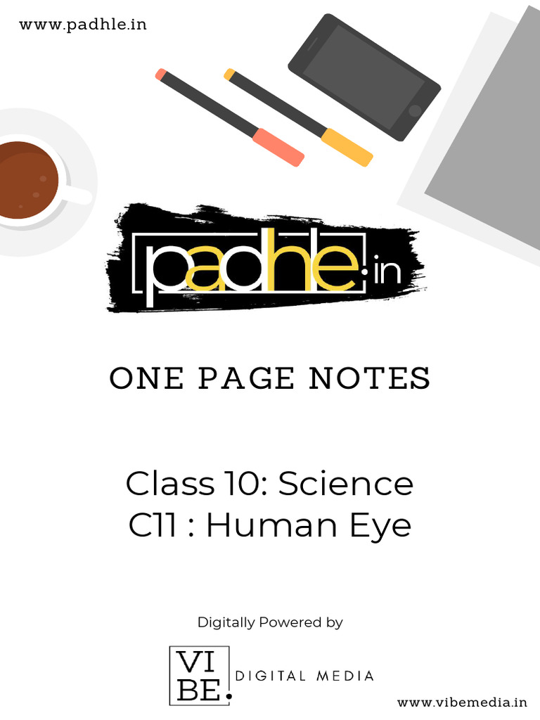 Class 10 Science: Human Eye Notes | PDF
