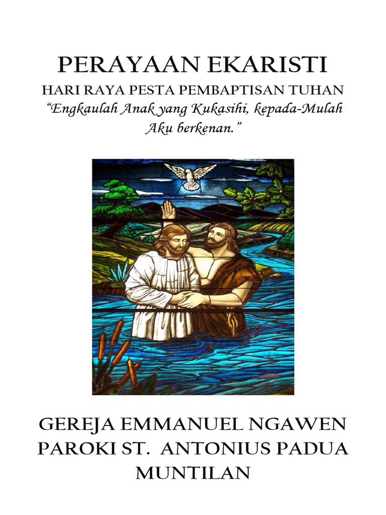 Ekaristi Pesta Pembaptisan Tuhan 2023 | PDF