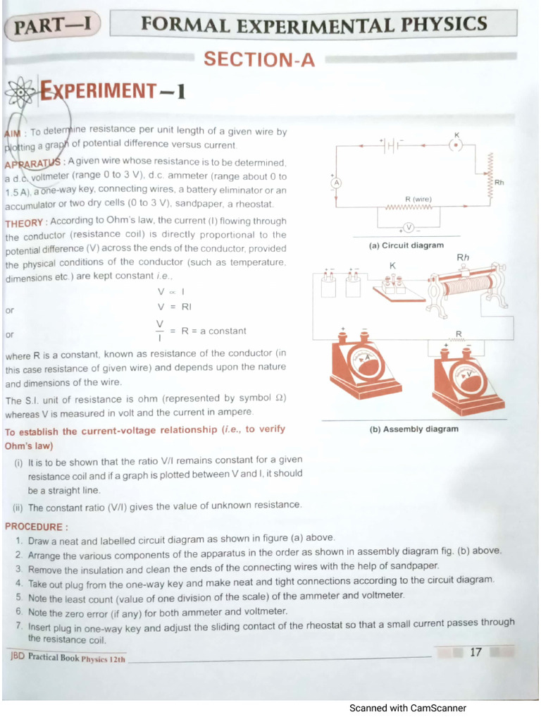 Physics Practical Class-12th | PDF
