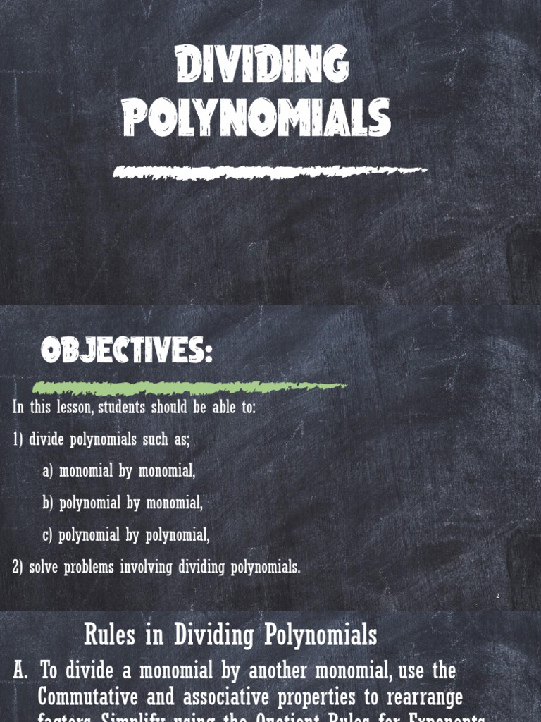 Dividing Polynomial FUNCTION | PDF | Polynomial | Algebra