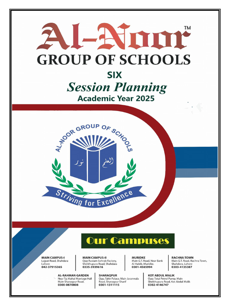 Six Class Schedule of Syllabus | PDF