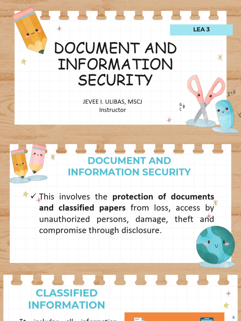 Document and Information Security | PDF | Classified Information In The ...