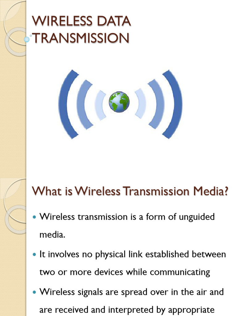 Wireless Data Transmission Methods | PDF | Radio | Wireless