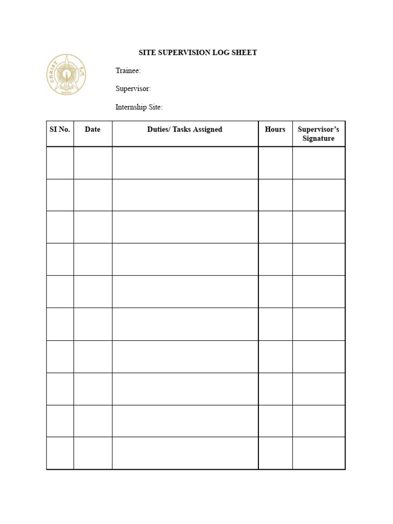 Log Sheet | PDF