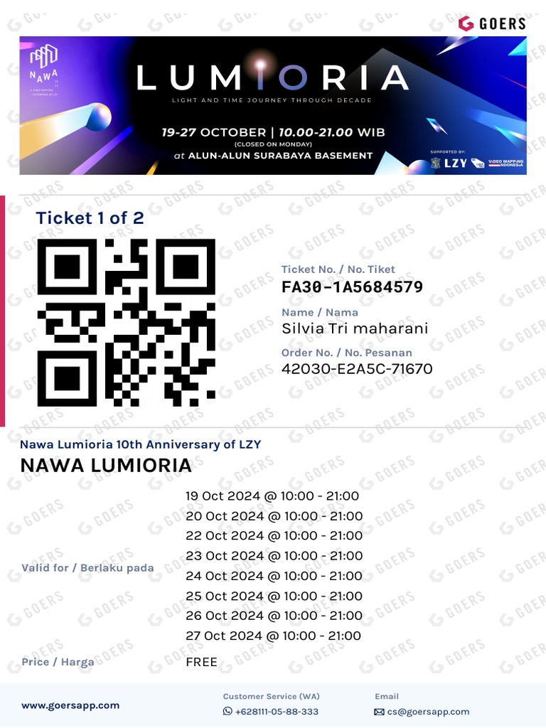 [Event Ticket] NAWA LUMIORIA - Nawa Lumioria 10th Anniversary of LZY - 1 42030-E2A5C-71670 | PDF