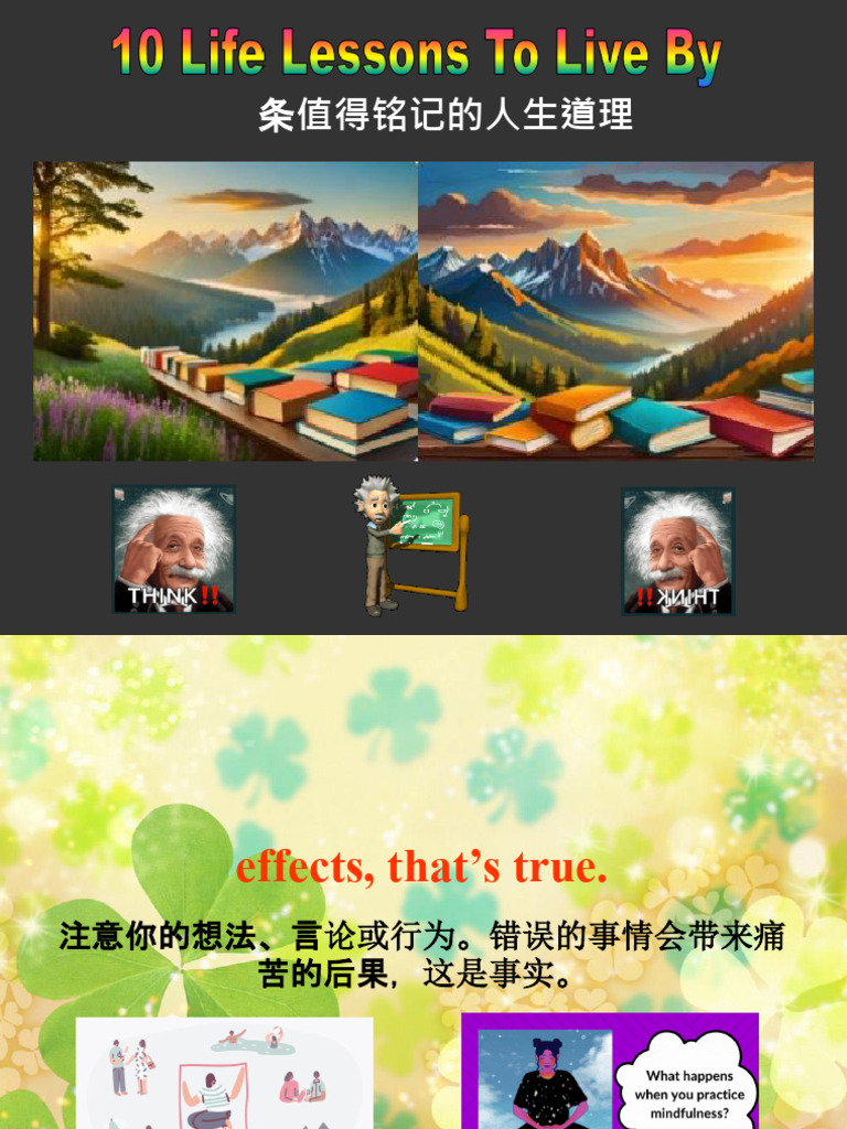 10 Life Lessons To Live by (Eng & Chi) PDF | PDF