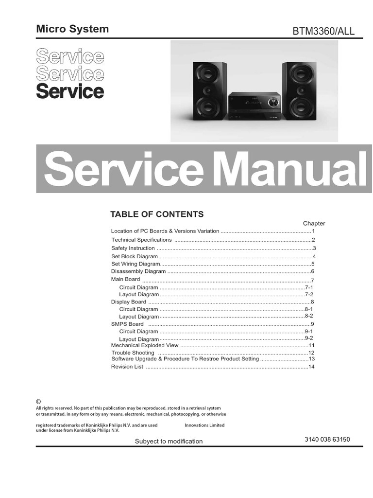 Philips BTM3360 Programming Guide | PDF