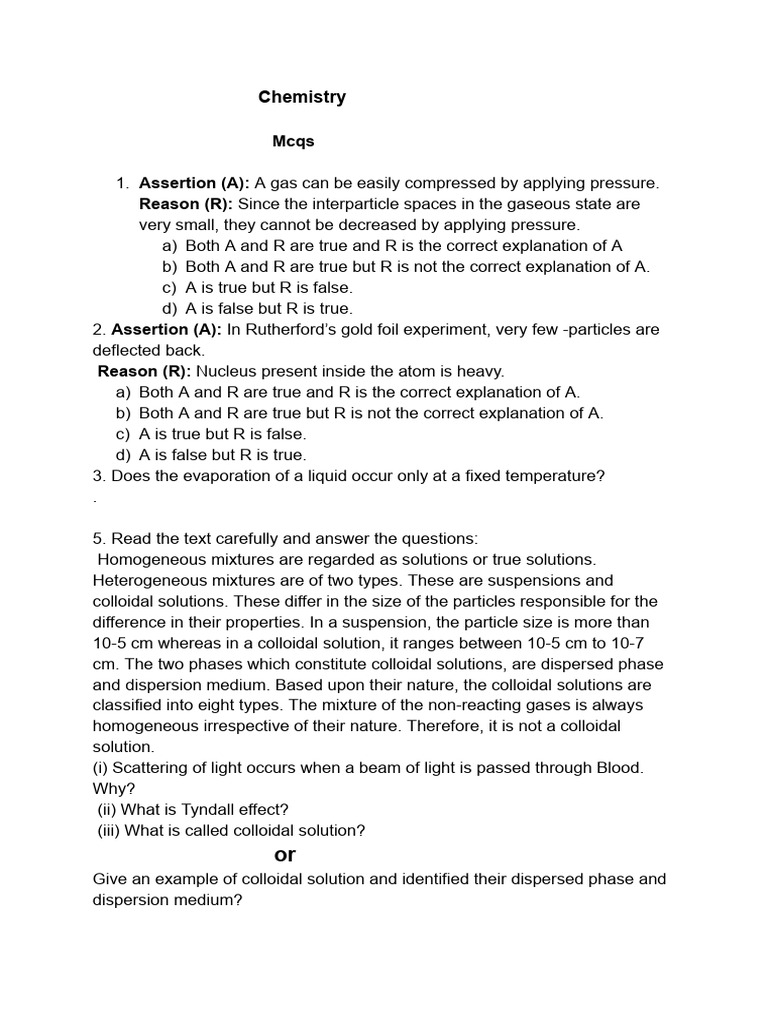 Chemistry Google Docs Pdf Solubility Colloid