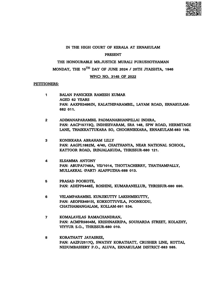 Balan-Panicker-Ramesh-Kumar-Exemption of Encashment of Leave | PDF ...
