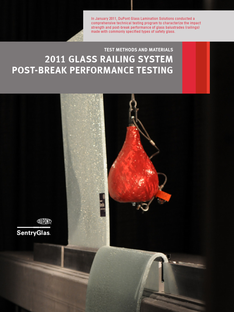 SGP Balustrade Test Using The Panel Grip | PDF | Glasses | Amorphous Solid