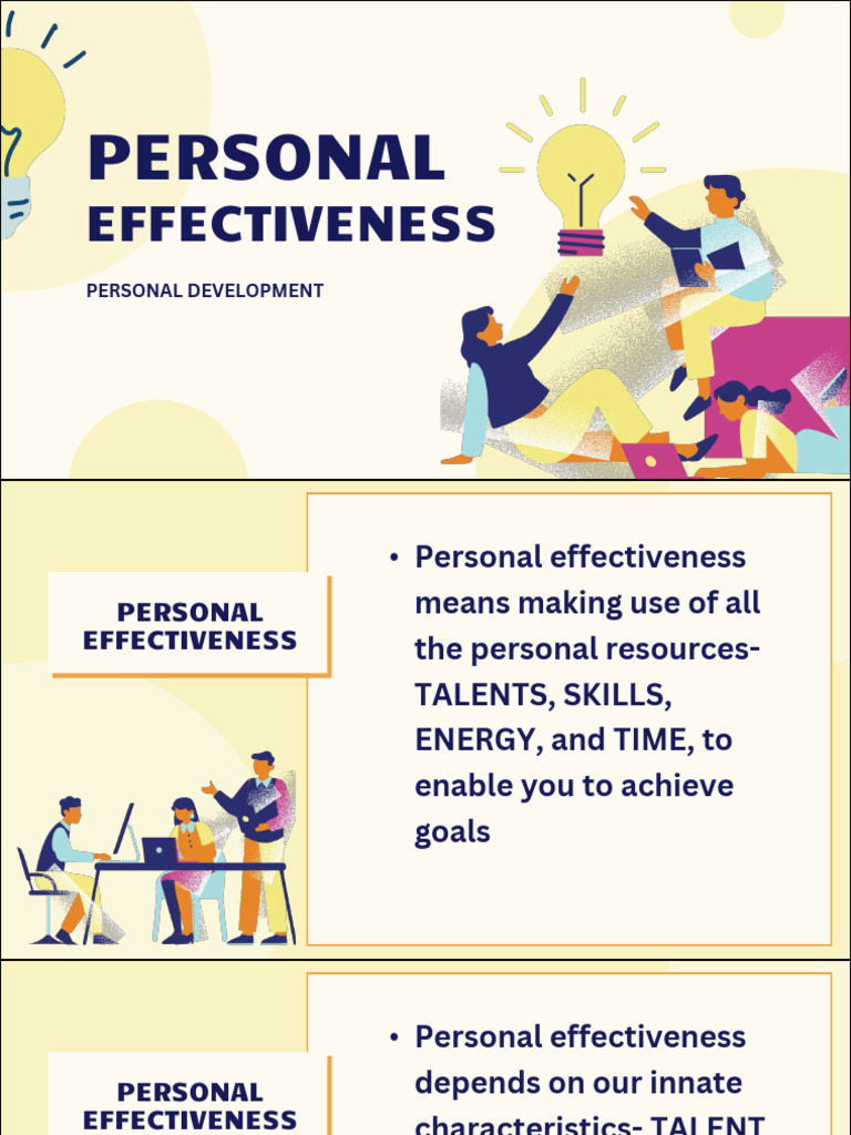 PER DEV - UNIT 1 - Lesson 1.2 (Personal Effectiveness) | PDF | Goal | Personal Development