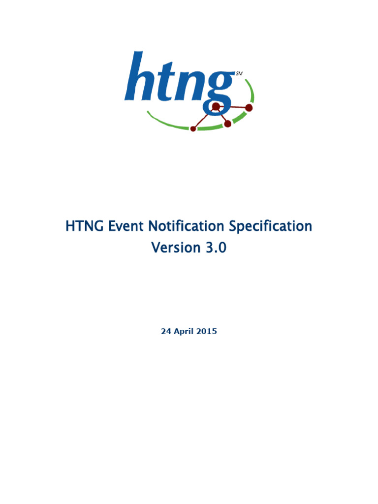 HTNG Event Notification v3.0 2015A Technical Specification | PDF | Soap ...