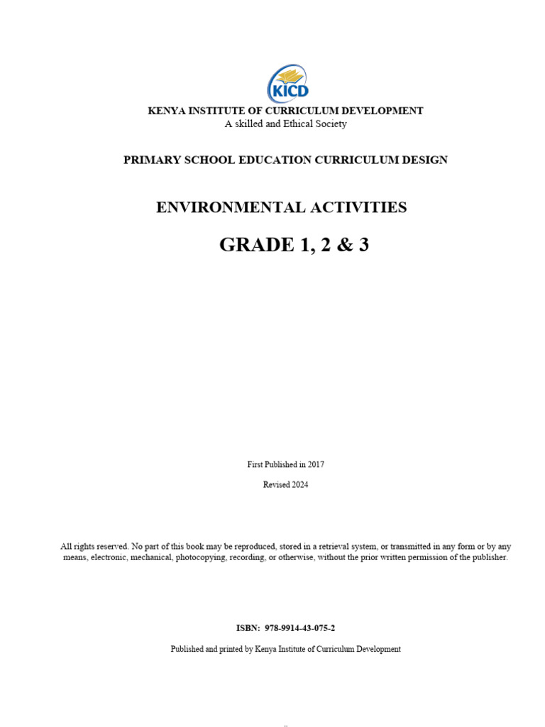 Grade 3 Environmental Activities | PDF | Learning | Curriculum