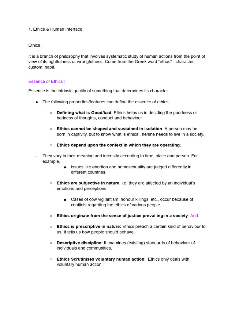 Ethics 2025 | PDF | Attitude (Psychology) | Morality