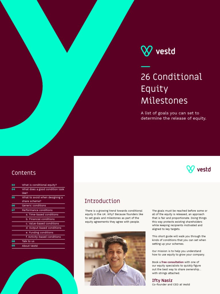 26-Conditional-Equity-KPIs-Vestd | PDF | Vesting | Equity (Finance)