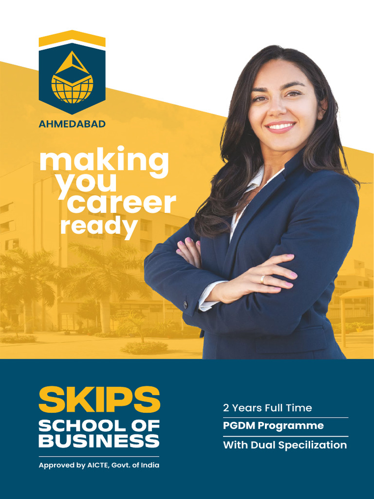 AICTE-Approved PGDM Program at SKIPS | PDF | Master Of Business Administration | Postgraduate ...