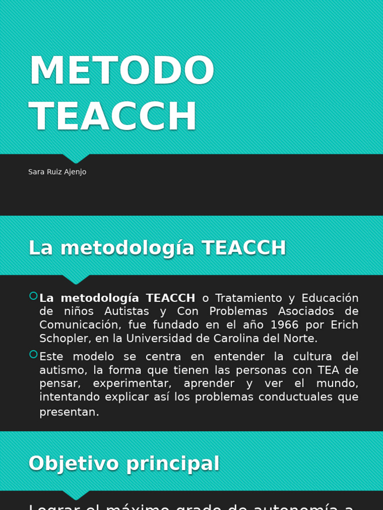 Método Teacch | PDF | Espectro autista | Aprendizaje
